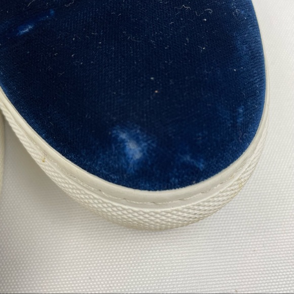 M. Gemi | Shoes | M Gemi Sofia Blue Velvet Sneakers 37 Us 7 | Poshmark
